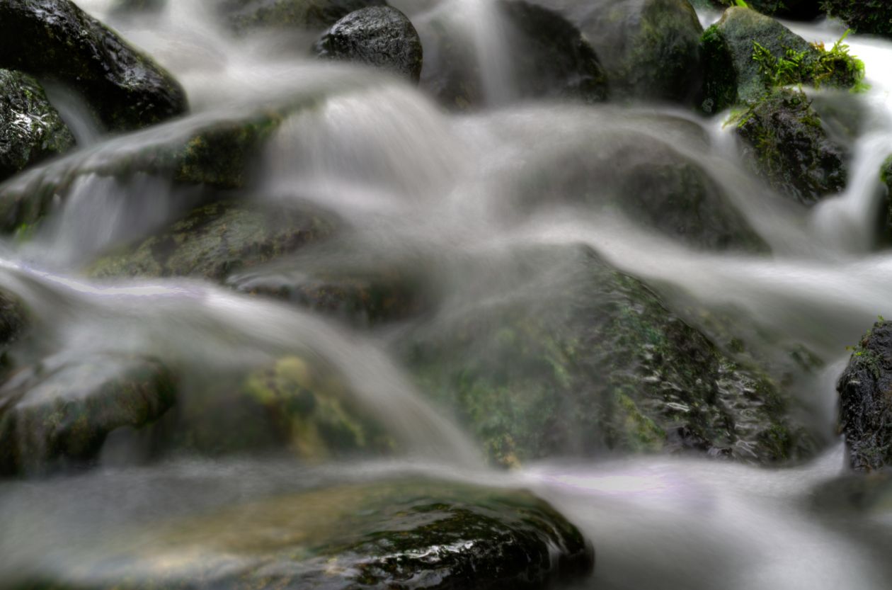 Free photo "Soft flow of a waterfall"