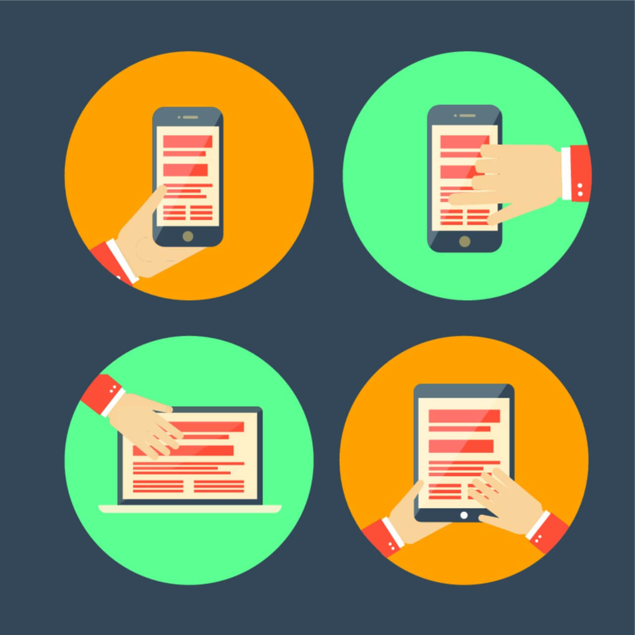 Free vector "Touch Screen Device Background"