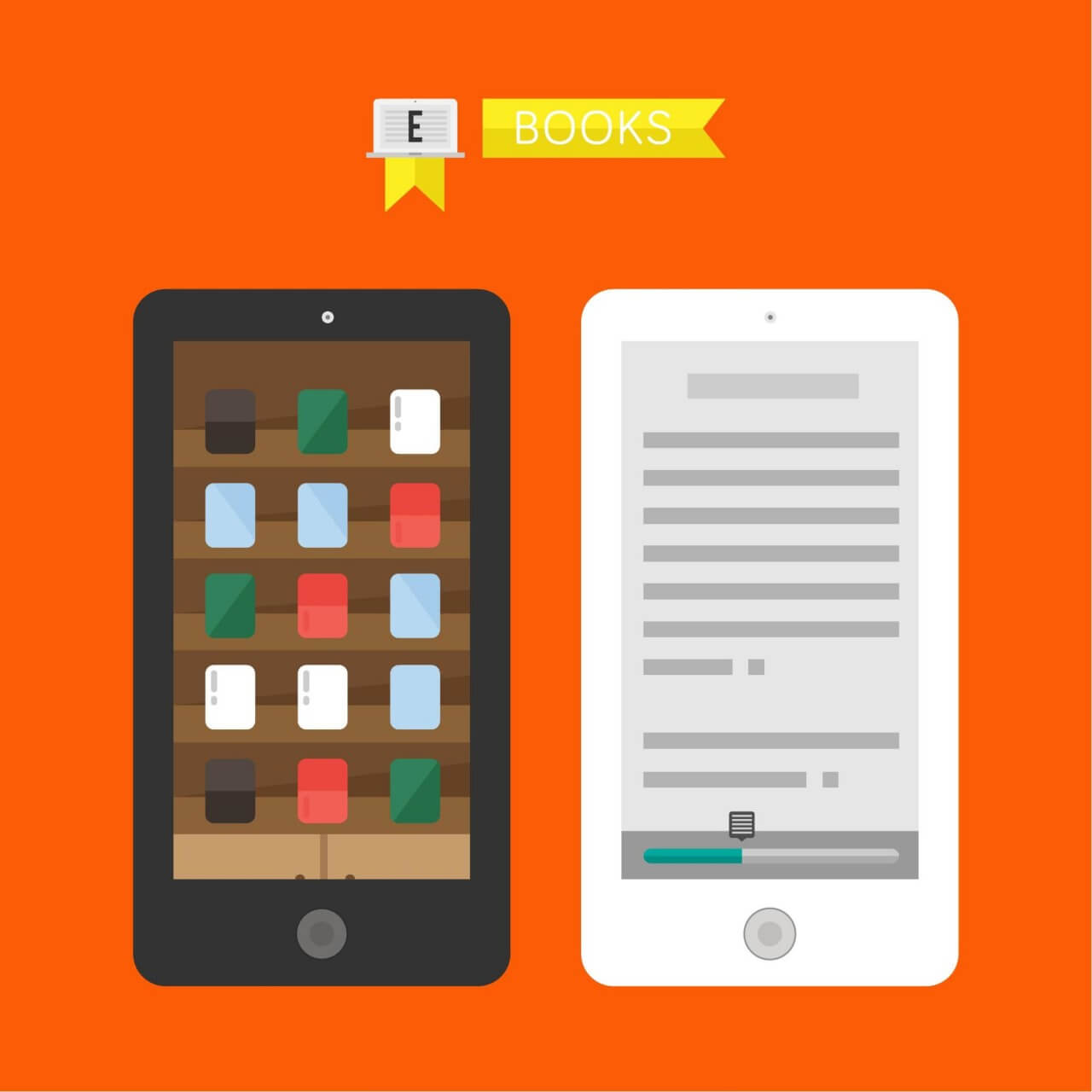 Free vector "E-books"