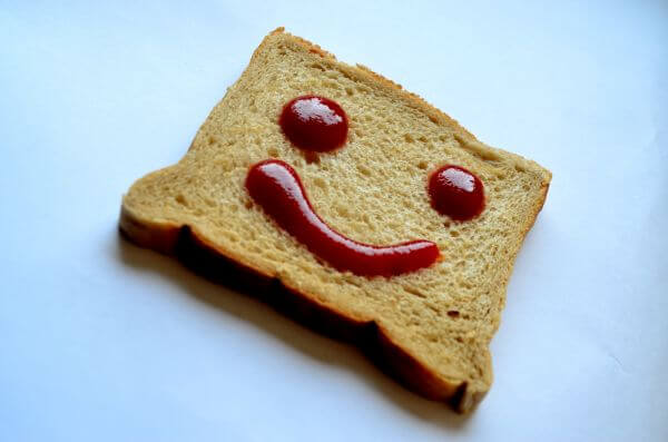 Free photo "Smile Ketchup Bread"