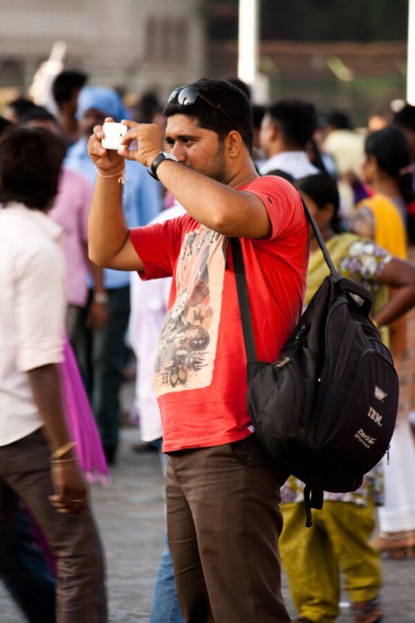Free photo "Man Shooting Mobile Camera"