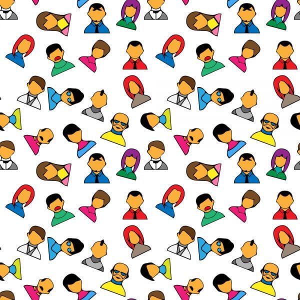 Free vector "Group of people looking happy and smiling"